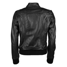 Blouson JCC "Lederjacke 2999101-2", Damen, Gr. XL, schwarz, Obermaterial: 100% Lammnappaleder LANA. Futter: 100% Polyester PES., Jacken Blouson