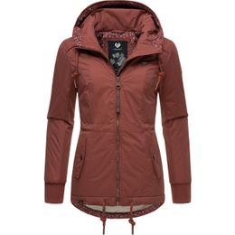 Winterjacke Ragwear "Winterjacke YM-Danka", Damen, Gr. M, rot (terracotta022), Obermaterial: 100% Polyester PES. Obermaterial: Futter: 100% Polyester PES. 100% Polyester PES., Jacken Winterjacke