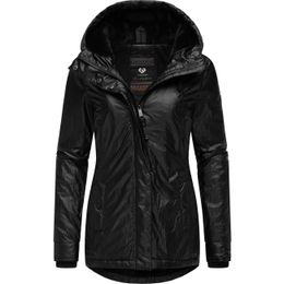 Winterjacke Ragwear "Winterjacke Monadde Bling", Damen, Gr. XXL, schwarz, Obermaterial: 100% Nylon NY. Obermaterial: Futter: 100% Polyester PES. 100% Polyester PES., Jacken Winterjacke
