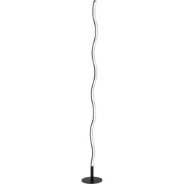 JUST LIGHT LED Stehlampe "WAVE", schwarz, 1, &Oslash; 14cm H: 120cm, 1 Stk., Leuchten, LED Stehlampe
