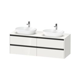 Duravit Waschtischunterschrank Ketho.2 160x55cm, B bs, we. hgl, 4 Schub., wandh&auml;ngend (K24899B22220000)