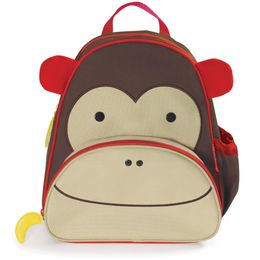 Kinderrucksack SKIP HOP "Zoo, Affe", M&auml;dchen, Gr. B/H/T: 31cm x 28cm x 13cm, braun (affe), PVC, Polyester, Basic, Rucks&auml;cke Kinderrucksack
