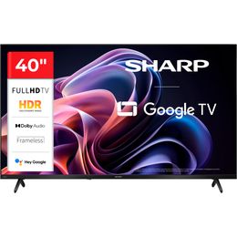 Sharp LED-Fernseher "2T-C40HFx", Energieeffizienz: E, schwarz, 40, Fernseher, LED-Fernseher