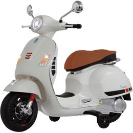 Elektro-Kinderroller Jamara "Ride-on Vespa GTS 125, Li-Power 12.6", wei&szlig;, Elektro-Kinderfahrzeuge, KinderB:50,5cm H:75,5cm T:102cm, Elektro-Kinderroller, mit Licht- und Soundeffekten, B:50,5cm H:75,5cm T:102cm