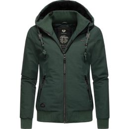 Winterjacke Ragwear "Winterjacke Nuggie Melange", Damen, Gr. M, gr&uuml;n (dunkelgr&uuml;n), Obermaterial: 100% Polyester PES. Obermaterial: Futter: 100% Polyester PES. 100% Polyester PES., Jacken Winterjacke