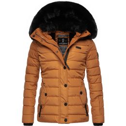 Steppjacke Navahoo "Winterjacke Milianaa", Damen, Gr. XL, braun (rusty cinnamon), Obermaterial: 100% Polyester PES. Obermaterial: Futter: 100% Polyester PES. 100% Polyester PES., Jacken Steppjacke