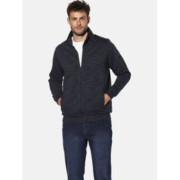 Sweatjacke Babista "Sweatjacke ALVIRO", Herren, Gr. 3XL, blau (dunkelblau melange), Obermaterial: 90% Baumwolle CO. 10% Polyester COOLMAX PES(Coolmax)., Sweatjacken Sweatjacke
