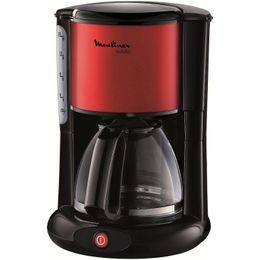 Moulinex Filterkaffeemaschine "FG360D Subito", rot (rot metallic, schwarz), 1,25 l, 15, Kaffeemaschinen, Filterkaffeemaschine