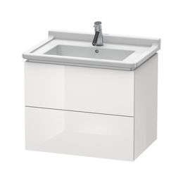 Duravit Waschtischunterschrank L-Cube 67x46,9cm, we. hgl, 2 Schub., wandh&auml;ngend (LC626402222)