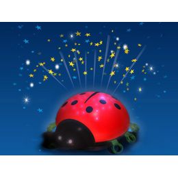 Niermann LED Nachtlicht "Beetlestar, Kinderlampe, Kinderzimmer", rot (rot, schwarz), 1, H: 8cm, 1 Stk., Leuchten, Nachtlicht Beetlestar, LED Nachtlicht