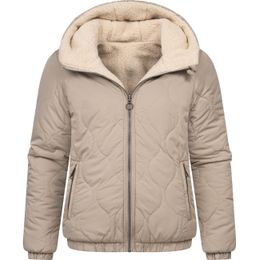 Wendejacke Ragwear "Winterjacke Qaria", Damen, Gr. L, beige (bone), Obermaterial: 70% Polyester PES. 30% Nylon NY. Obermaterial: Futter: 100% Polyester PES. 100% Polyester PES., Jacken Wendejacke