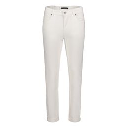 Relaxhose Betty Barclay "Basic-Jeans mit Waschung", Damen, Gr. 46, EURO, wei&szlig; (rohwei&szlig;), Obermaterial: 56% Baumwolle CO. 30% Viskose CV. 12% Polyester PES. 2% Elasthan EL., Hosen Relaxhose