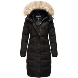 Winterjacke Marikoo "Marikoo Schneesternchen Damen Winter Steppjacke B890", Damen, Gr. XXL, schwarz, Obermaterial: 100% Polyester PES., Jacken Winterjacke