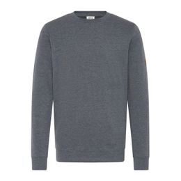 !Solid Longpullover SOLID "Sweater SDSIMSA", Herren, Gr. M, blau (insignia blau melange), Obermaterial: 65% Polyester PES. 35% Baumwolle CO., Pullover Longpullover