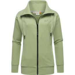 Sweatjacke Ragwear "Sweatjacke Shocky", Damen, Gr. L, gr&uuml;n (dusty gr&uuml;n24), Obermaterial: 70% Baumwolle CO. 30% Polyester PES. Futter: 70% Baumwolle CO. 30% Polyester PES., Sweatjacken Sweatjacke
