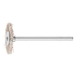 Pferd TOOLS Miniatur- Rundb&uuml;rste RBU &Oslash;22x2 mm Schaft-&Oslash;3 mm Aluminium-Oxid-Filament-&Oslash;0,30 Korn 600 (43100761)