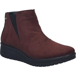 Stiefelette Josef Seibel "Calais 54, bordeaux", Damen, Gr. 42, rot (bordeaux), Obermaterial: 100% Textilmaterial TEXMAT., Schuhe Stiefelette