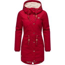 Winterjacke Ragwear "Winterjacke YM-Canny", Damen, Gr. 4XL, rot (dunkelrot25), Obermaterial: 65% Polyester PES. 35% Baumwolle CO. Obermaterial: Futter: 100% Polyester PES. 100% Polyester PES., Jacken Winterjacke