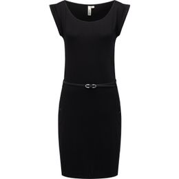 Sommerkleid Ragwear "Sommerkleid Tagg", Damen, Gr. XS, N-Gr, schwarz, Obermaterial: 95% Viskose CV. 5% Elasthan EL., Kleider Sommerkleid