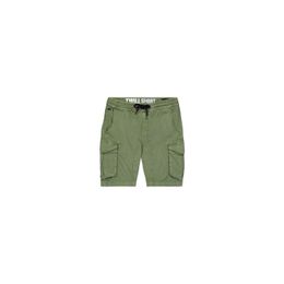 Shorts Alpha Industries "Cotton Twill Jogger Short", Herren, Gr. S, Normalgr&ouml;&szlig;en, gr&uuml;n (vintage gr&uuml;n), Obermaterial: 98% Baumwolle, 2% Elastan, Hosen Shorts