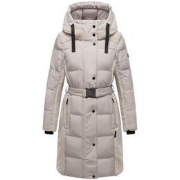 Wintermantel Navahoo "Wintermantel Funkelteddy 14", Damen, Gr. S, grau (bone), Obermaterial: 100% Polyester PES. Obermaterial: Futter: 100% Polyester PES. 100% Polyester PES., M&auml;ntel Wintermantel