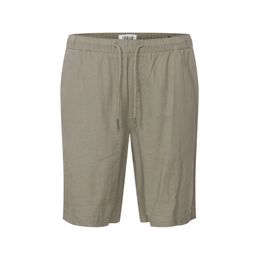!Solid Shorts SOLID "Shorts SDAurelius", Herren, Gr. 3X, N-Gr, gr&uuml;n (vetiver), Obermaterial: 58% Leinen LI. 42% Viskose CV., Hosen Shorts
