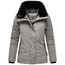 Winterjacke Navahoo "Winterjacke Frostii XIV", Damen, Gr. L, grau, Obermaterial: 100% Polyester Pol. recyc.. Obermaterial: Futter: 100% Polyester PES. 100% Polyester Pol. recyc.., Jacken Winterjacke