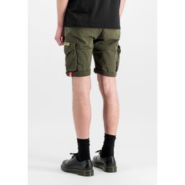 Shorts Alpha Industries "Crew Short", Herren, Gr. 31, Normalgr&ouml;&szlig;en, gr&uuml;n (schwarz olive), Obermaterial: 98% Baumwolle, 2% Elastan; Futter: 100% Baumwolle, Hosen Shorts