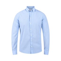 Businesshemd Casual Friday "Businesshemd CFArthur", Herren, Gr. XXL, N-Gr, braun (bell blau), Web, Obermaterial: 98% Baumwolle CO. 2% Elasthan EL., slim fit normal, Hemden Businesshemd