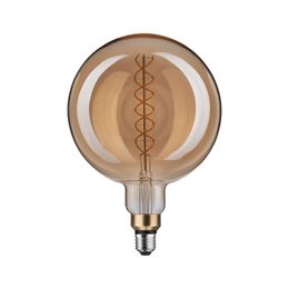 Paulmann LED-Leuchtmittel "BigGlobe 170lm 1800K smoke 7W doppel spiral 230V Filament", gold (goldfarben), L:30cm &Oslash;:20cm, Leuchtmittel, LED-Leuchtmittel