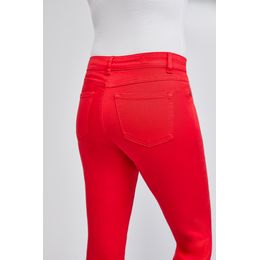7/8-Hose WONDERJEANS, Damen, Gr. 34, L&auml;nge 27, fearless rot, Web, Obermaterial: 91% Baumwolle, 6% Polyester, 3% Elasthan, stretch fit 7/8-L&auml;nge, Hosen 7/8-Hose, 100% Bewegungsfreiheit