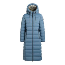 Wintermantel Khujo "Wintermantel Simmie2", Damen, Gr. XL, blau (cosmic blau), Obermaterial: 100% Polyester PES. Obermaterial: Futter: 100% Nylon NY. 100% Polyester PES., M&auml;ntel Wintermantel