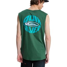 T-Shirt Quiksilver "EV Quikglobe Muscle", Herren, Gr. M, forest, Obermaterial: 70% Walkfrottier, 30% Walkfrottier;, Shirts T-Shirt