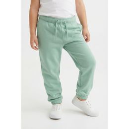 Sweathose KIDS Only "KOGSWEAT PANTS SWT NOOS", M&auml;dchen, Gr. 122, N-Gr, aqua foam, Sweatware, Obermaterial: 60% Baumwolle, 40% Polyester, unifarben, regular fit lang, Hosen Sweathose