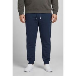 Jack & Jones PlusSize Sweathose "JPSTGORDON COLLEGE SWEAT PANTS PLS", Herren, Gr. 48 (7XL), N-Gr, navy blazer, angeraute Sweatware, Obermaterial: 80% Baumwolle, 20% Polyester, JACK & JONES PLUSSIZE, unifarben, relaxed fit kn&ouml;chellang, Hosen Sweathose