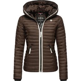 Steppjacke Navahoo "&Uuml;bergangsjacke Kimuk Prc", Damen, Gr. S, braun (schwarz choco), Obermaterial: 100% Nylon NY. Obermaterial: Futter: 100% Polyester PES. 100% Polyester PES., Jacken Steppjacke