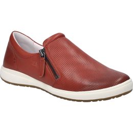 Slipper Josef Seibel "Caren 22, hibiscus", Damen, Gr. 42, braun (hibiscus), Obermaterial: 100% Rindsleder Leather cow., Schuhe Slipper