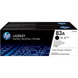 HP Tonerpatrone "HP original Toner 83A schwarz Gr&ouml;&szlig;e A und Doppelpack", schwarz (schwarz 2), Tonerpatronen, Tonerpatrone