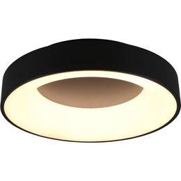 Trio LEUCHTEN LED Deckenleuchte "GIRONA", schwarz, 1, &Oslash; 45cm H: 11cm, 1 Stk., Leuchten, mit Switch Dimmer dimmbar &uuml;ber Wandschalter, 3000K, 3100 Lm, LED Deckenleuchte