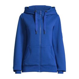 Sweatjacke SALZHAUT "Sweatjacke S&Ouml;&Ouml;TE", Damen, Gr. L, blau (ultramarine), Obermaterial: 55% Baumwolle CO. 45% Polyester PES., Sweatjacken Sweatjacke