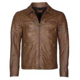 Lederjacke Maze "Lederjacke", Herren, Gr. XXL, braun (hazelbraun), Obermaterial: 100% Lammleder LEL. Futter: 100% Baumwolle CO., Jacken Lederjacke
