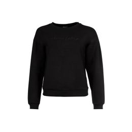 Sweatshirt Armani Exchange "Sweatshirt", Damen, Gr. M, schwarz, Obermaterial: 48% Viskose CV. 45% Polyester PES. 7% Elasthan EL., Sweatshirts Sweatshirt