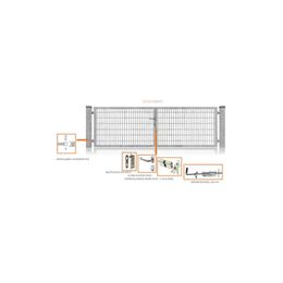 Fa-Bausysteme Doppelfl&uuml;geltor Verzinkt 6000 x 2000 mm