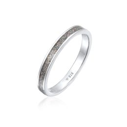 Silberring Elli "Ring Stapelring Basic Emaille 925 Silber" Gr. 54, silber, Fingerringe, Damen, 54, Silber 925 (Sterlingsilber), Silberring