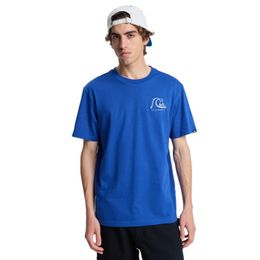 T-Shirt Quiksilver "Evo Original", Herren, Gr. S, monaco blau, Obermaterial: 100% Walkfrottier;, Shirts T-Shirt