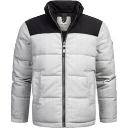 Steppjacke Ragwear "Steppjacke Waldess", Herren, Gr. S, grau (ash), Obermaterial: 100% Polyester PES. Obermaterial: Futter: 100% Polyester PES. 100% Polyester PES., Jacken Steppjacke