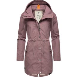 Parka Ragwear "Parka Canny", Damen, Gr. L, rosa (mauve24), Obermaterial: 65% Polyester PES. 35% Baumwolle CO., Jacken Parka