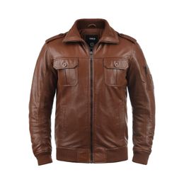 !Solid Lederjacke SOLID "Lederjacke SDFamash", Herren, Gr. S, gold (golden bro), Obermaterial: 100% Schafsleder sheepskin., Jacken Lederjacke