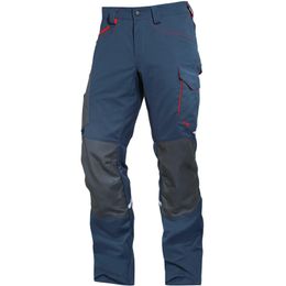 Arbeitshose Uvex "Cargohose regular fit", Herren, Gr. 46, EURO, blau (nachtblau), Obermaterial: 65% Polyester PES. 35% Baumwolle CO., Hosen Arbeitshose