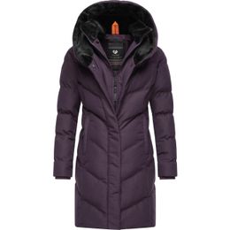 Steppmantel Ragwear "Steppmantel Natalka Cosy", Damen, Gr. XXL, lila (plum), Obermaterial: 100% Polyester PES. Obermaterial: Futter: 100% Polyester PES. 100% Polyester PES., M&auml;ntel Steppmantel
